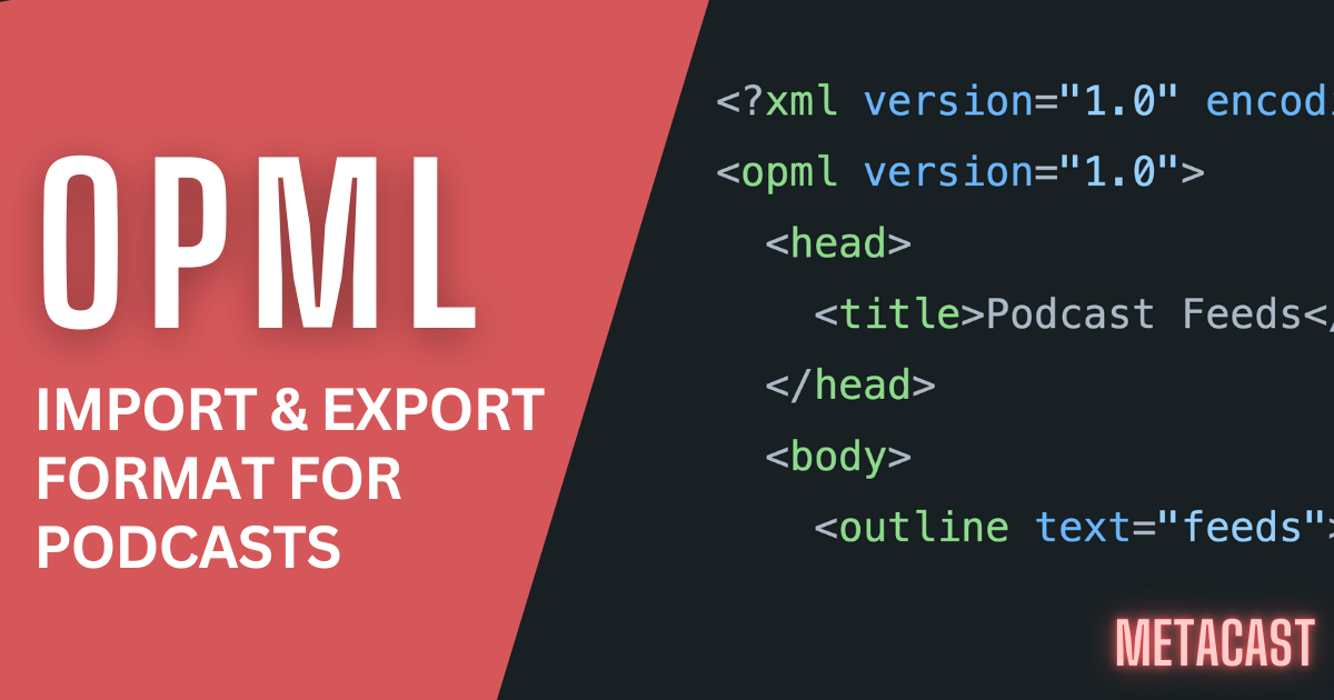 Podcast Importexport Via Opml Metacast Blog