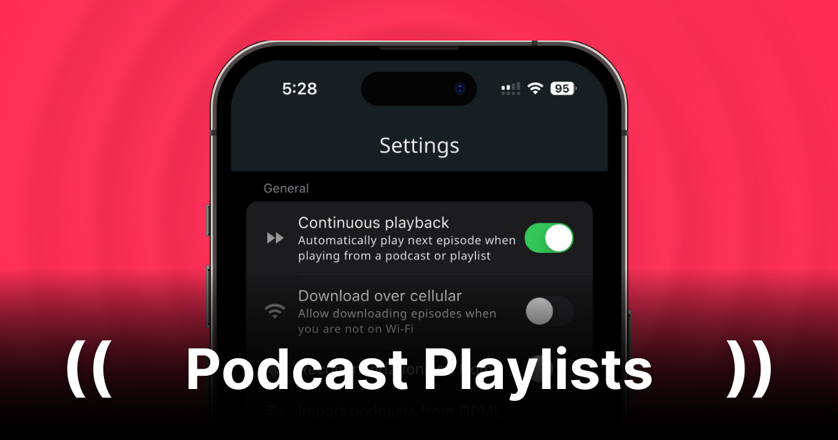 Podcast playlists | Metacast